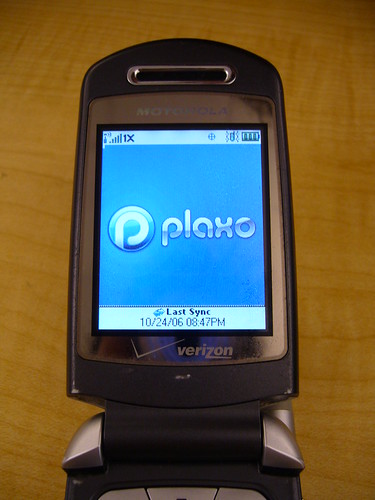 Plaxo now syncs with mobile phones (at least on Verizon) | plaxoed!