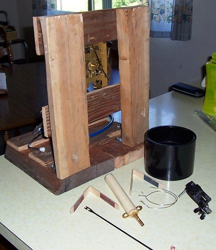 Home made clock movement stands