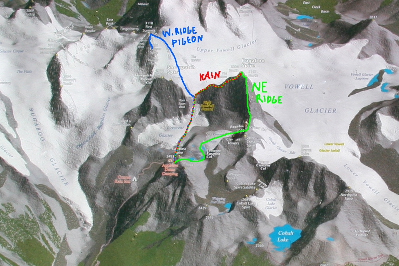 NE Ridge Bugaboo Spire and W Ridge Pigeon Spire : Trip Reports : SummitPost